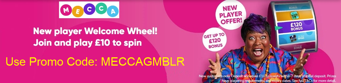 Mecca Bingo Offer 2024: Claim £120 Bonus With Code MECCAGMBLR