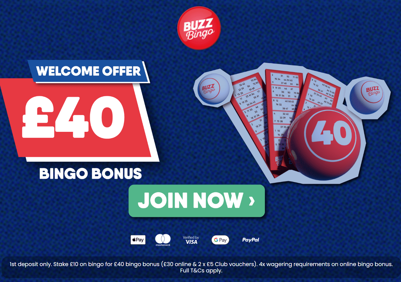 Buzz Bingo Welcome Bonus (UK): Play £10, Get £30 + 200 Spins (2026)